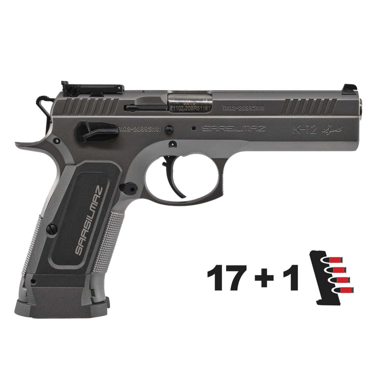 SAR K2 45C, .45 ACP Compact, 14+1, Black | K245CBL - Mint Armory