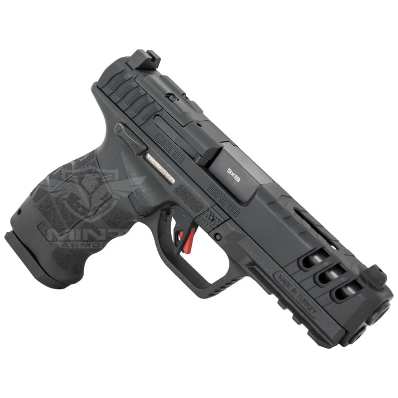 SAR9 GEN 3, Black, Full-Size 9mm Pistol, 17+1 | SAR9G3BL - Mint Armory