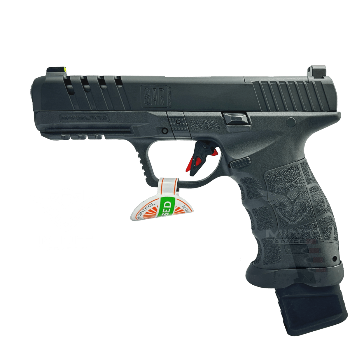 SAR9 SOCOM LE 9mm Pistol Black Pistol suppressor ready