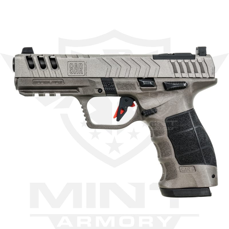 SAR9 SOCOM 9mm Pistol OD Green Pistol suppressor ready