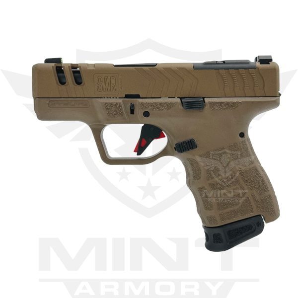 SAR9 SOCOM 9mm Pistol OD Green Pistol suppressor ready