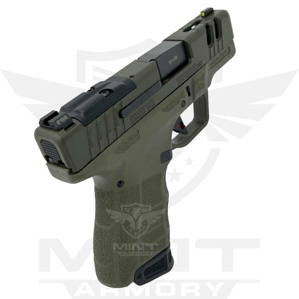 SAR9 SC GEN 2 OD Green Subcompact with Iron Night Sights