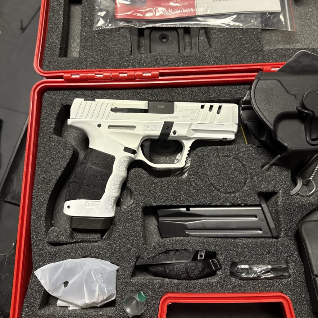 SAR9X Compact STORM, White, 9mm, 10+ | SAR9 CX STORM - Mint Armory